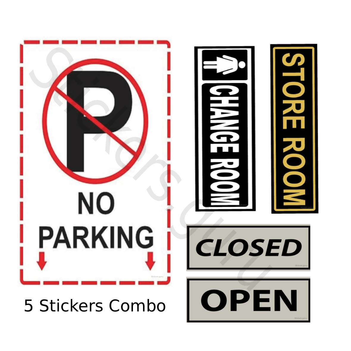 Highfive No parking, Change room,Store room, closed, open Sign Board ...